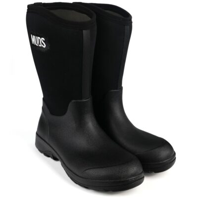Muds Original Mid, Mens 3/4 Welly in Black | Wellies.com